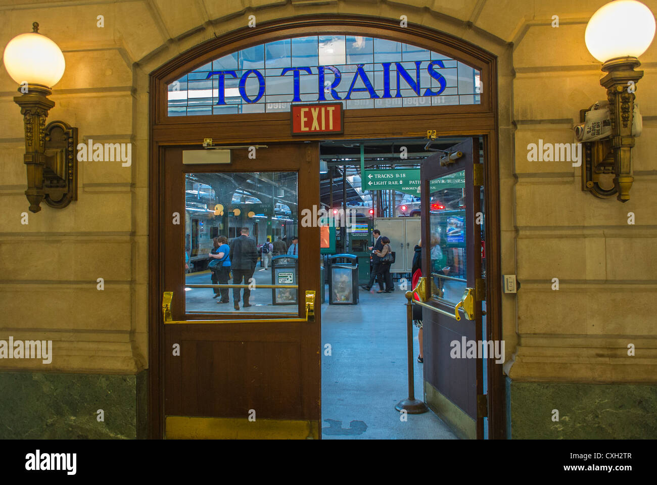 Hoboken, New Jersey, USA, New York City Area, NJ Transit Train Station ...