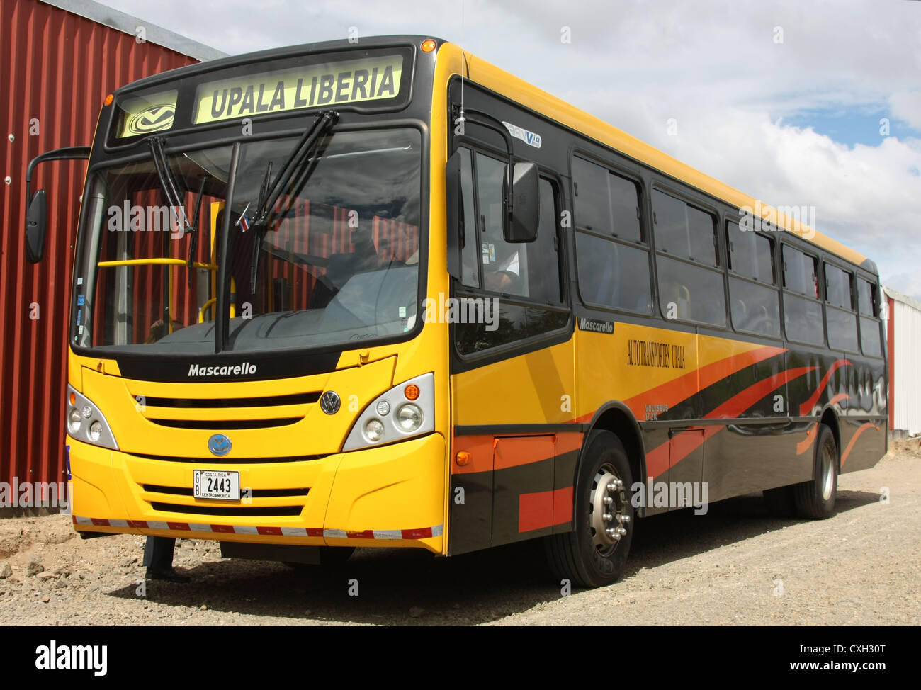 Local Buses at Liberia bus station. Costa Rica Stock Photo - Alamy