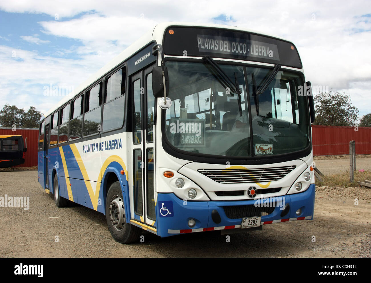 Local Buses at Liberia bus station. Costa Rica Stock Photo - Alamy