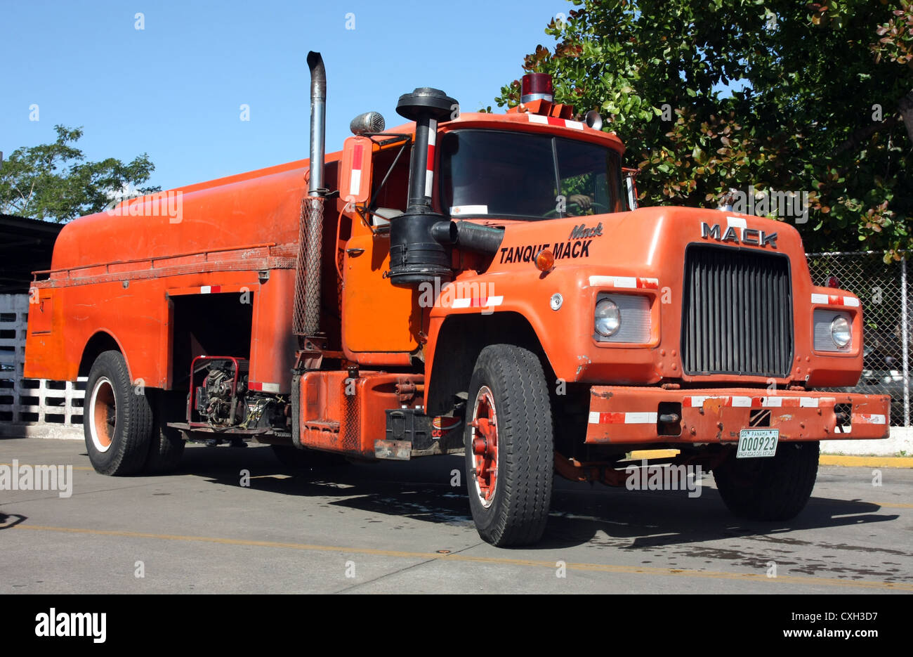 1970s vintage US fire tanker truck still in front line service David ...