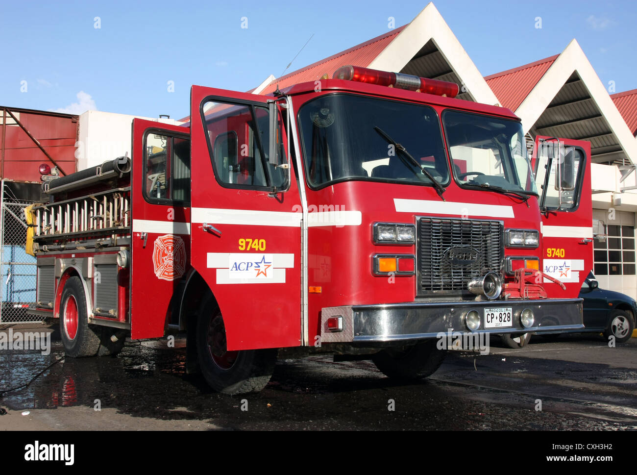 US manufactured fire truck in service at the Panama Canal, Panama Stock ...