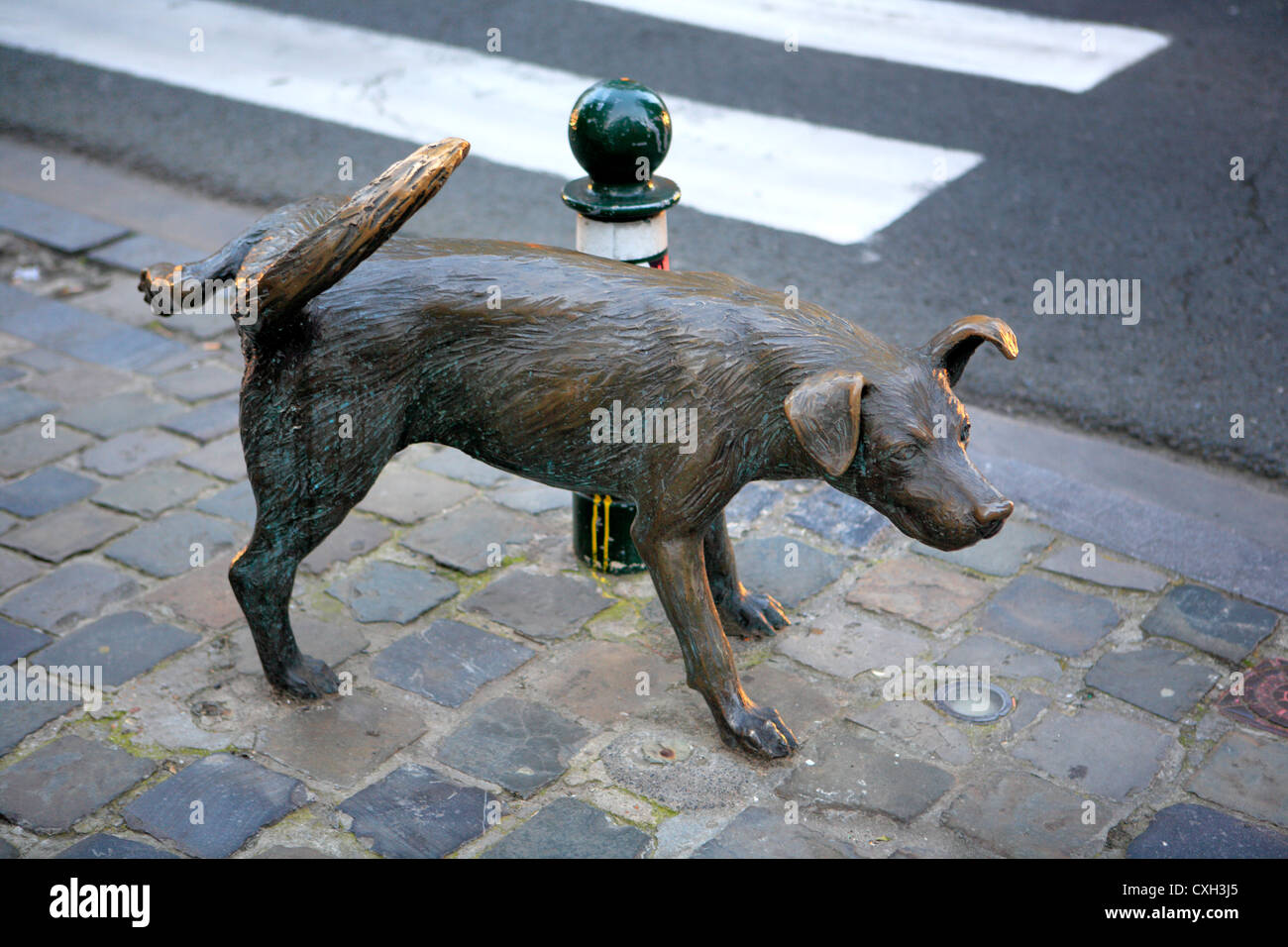 Zinneke Pis, bastard dog peeing, Brussels, Belgium Stock Photo - Alamy
