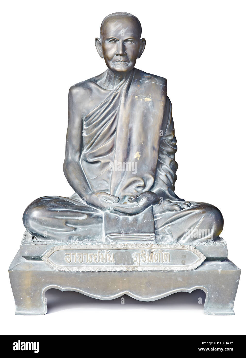 statue of buddhist monk Stock Photo - Alamy
