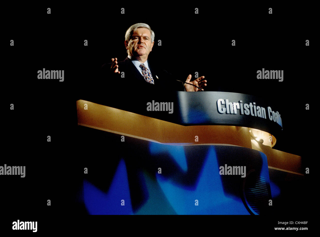 Washington DC - Newt Gingrich speaking to the Christian Coalition Stock ...