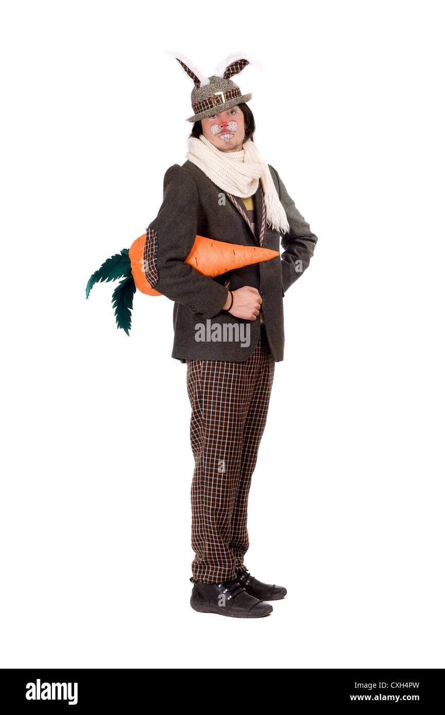 Rabbit costume man Cut Out Stock Images & Pictures - Alamy
