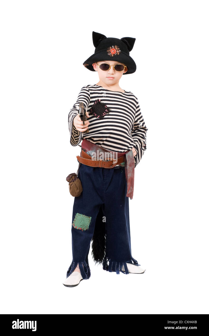 Child pirate costume Cut Out Stock Images & Pictures - Alamy