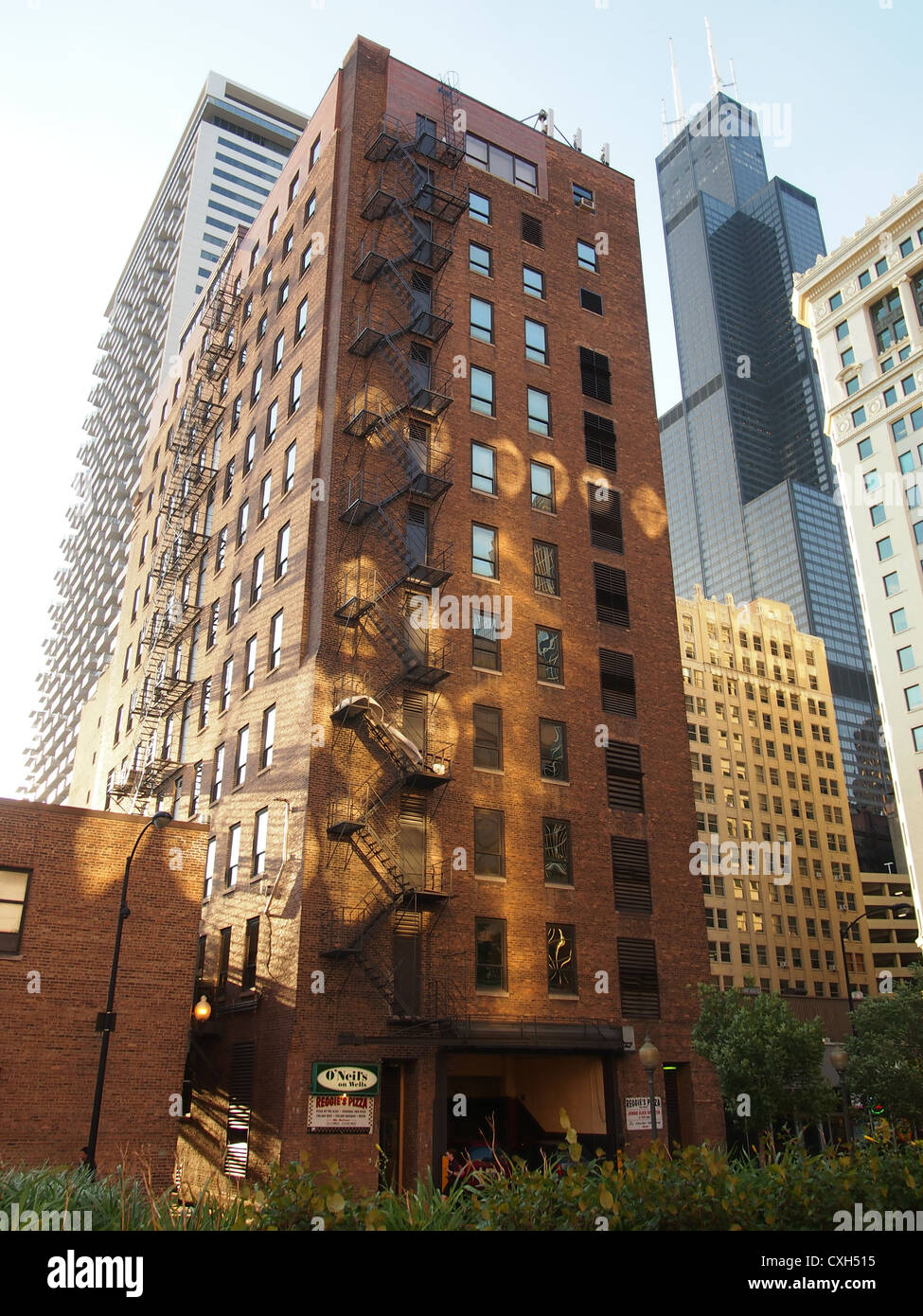 Tall Buildings With Shadow Windows High Resolution Stock Photography ...