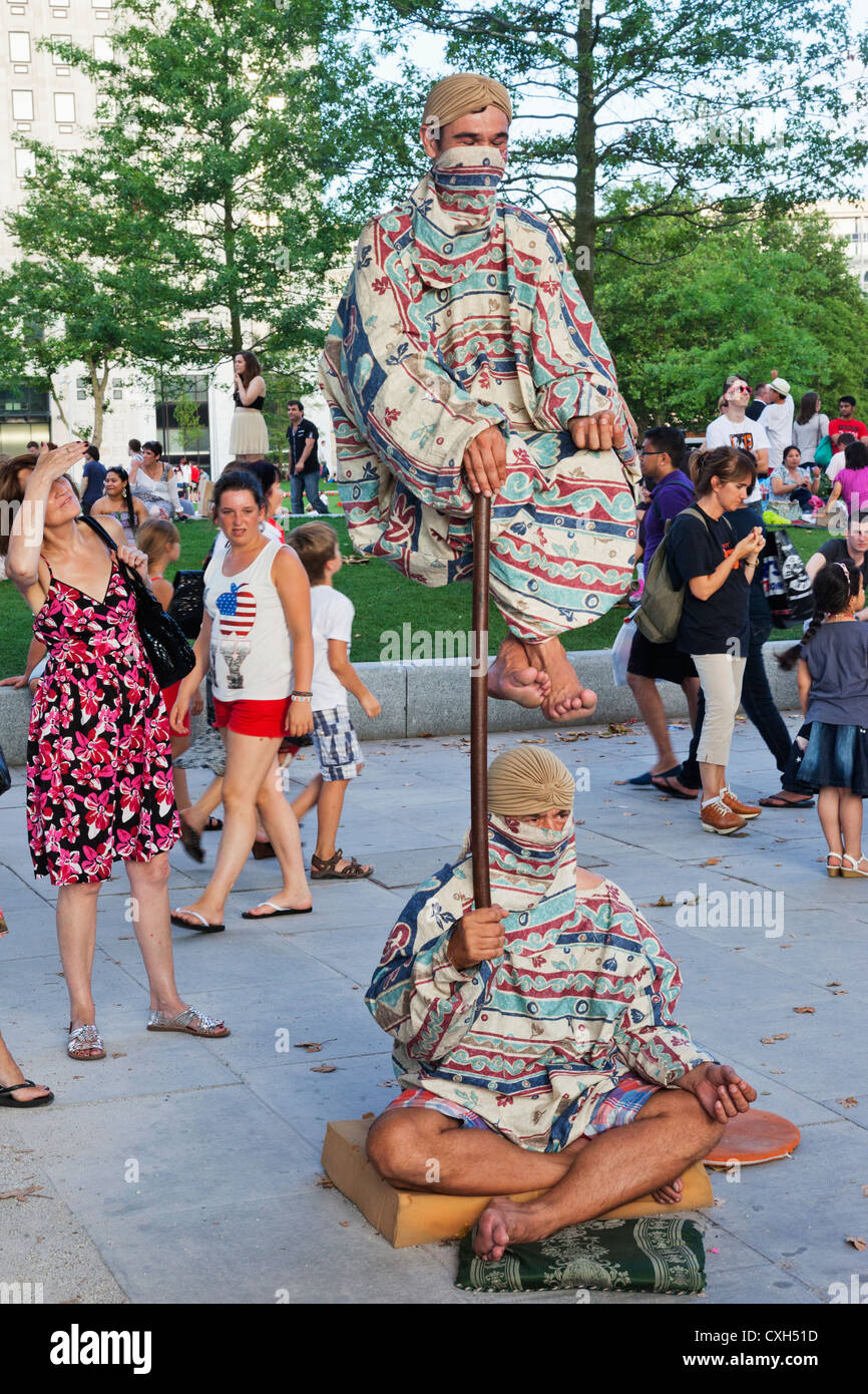 England, London, Southwark, South Bank, Southbank Centre, Human Statue ...