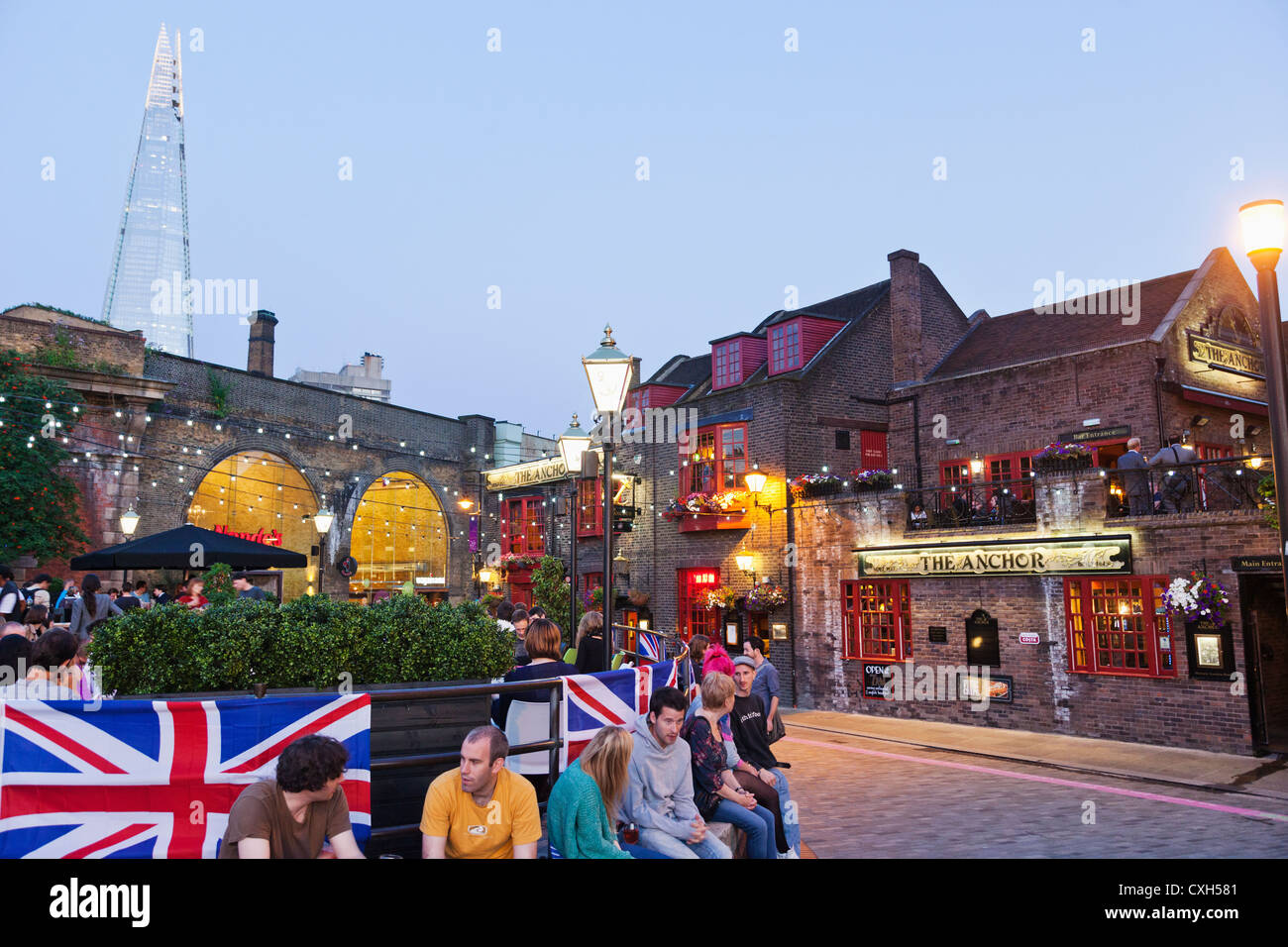 England, London, Southwark, Bankside, Riverside Pub Stock Photo - Alamy
