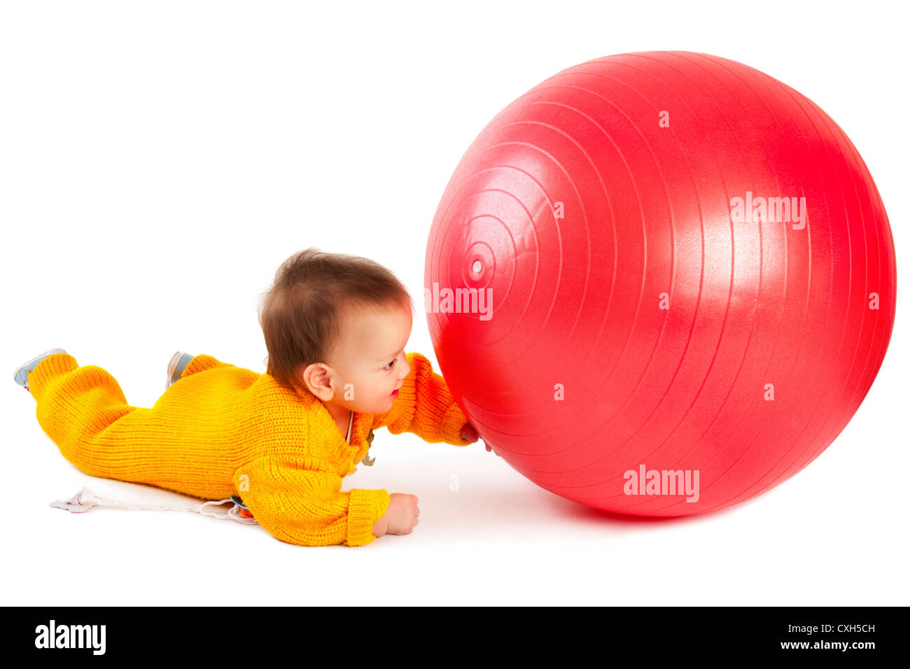 baby with ball Stock Photo - Alamy