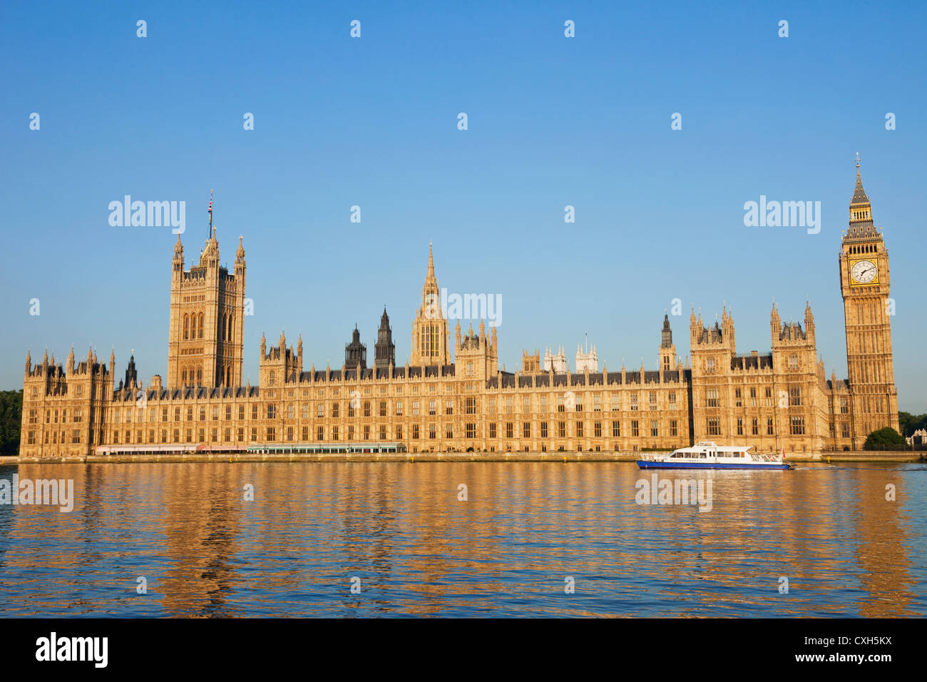 England, London, Westminster, Big Ben and Houses of Parliament Stock ...