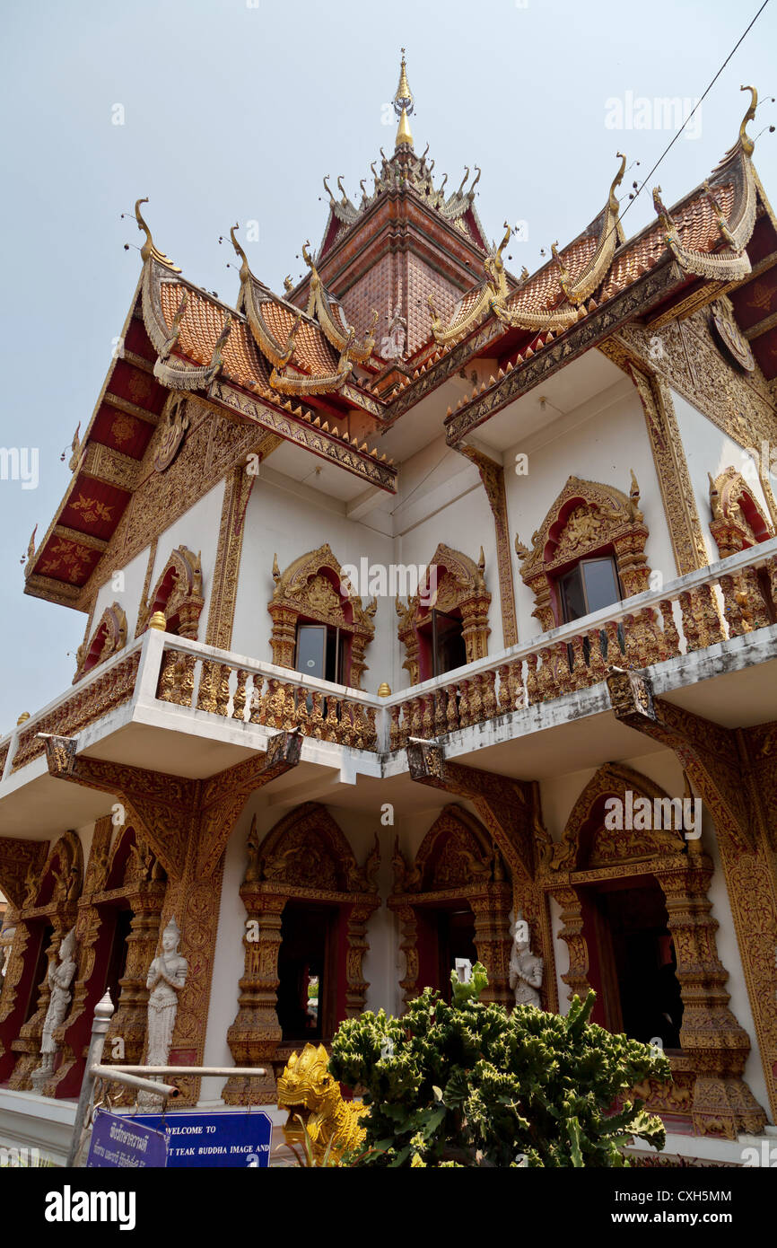 The Temple Wat Buppharam in Chiang Mai in Thailand Stock Photo - Alamy