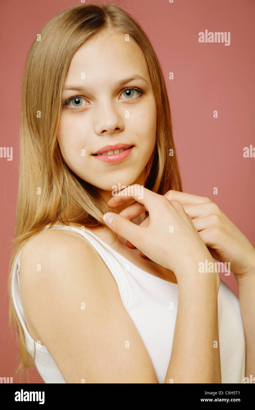 Happy active gir hi-res stock photography and images - Alamy