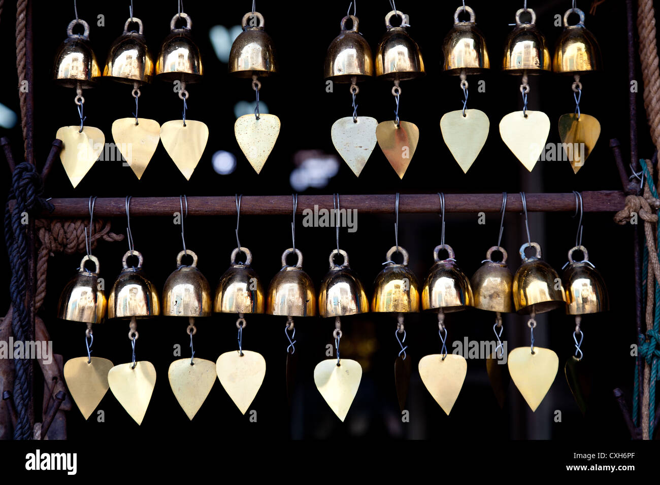 Small Bells in Chiang Mai Stock Photo - Alamy