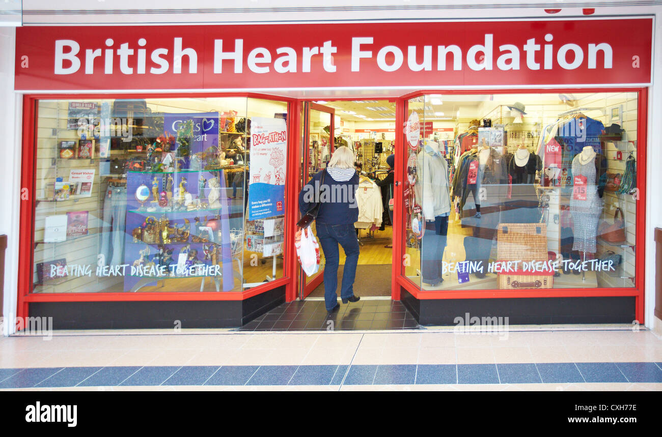 British Heart Foundation charity shop Stock Photo - Alamy