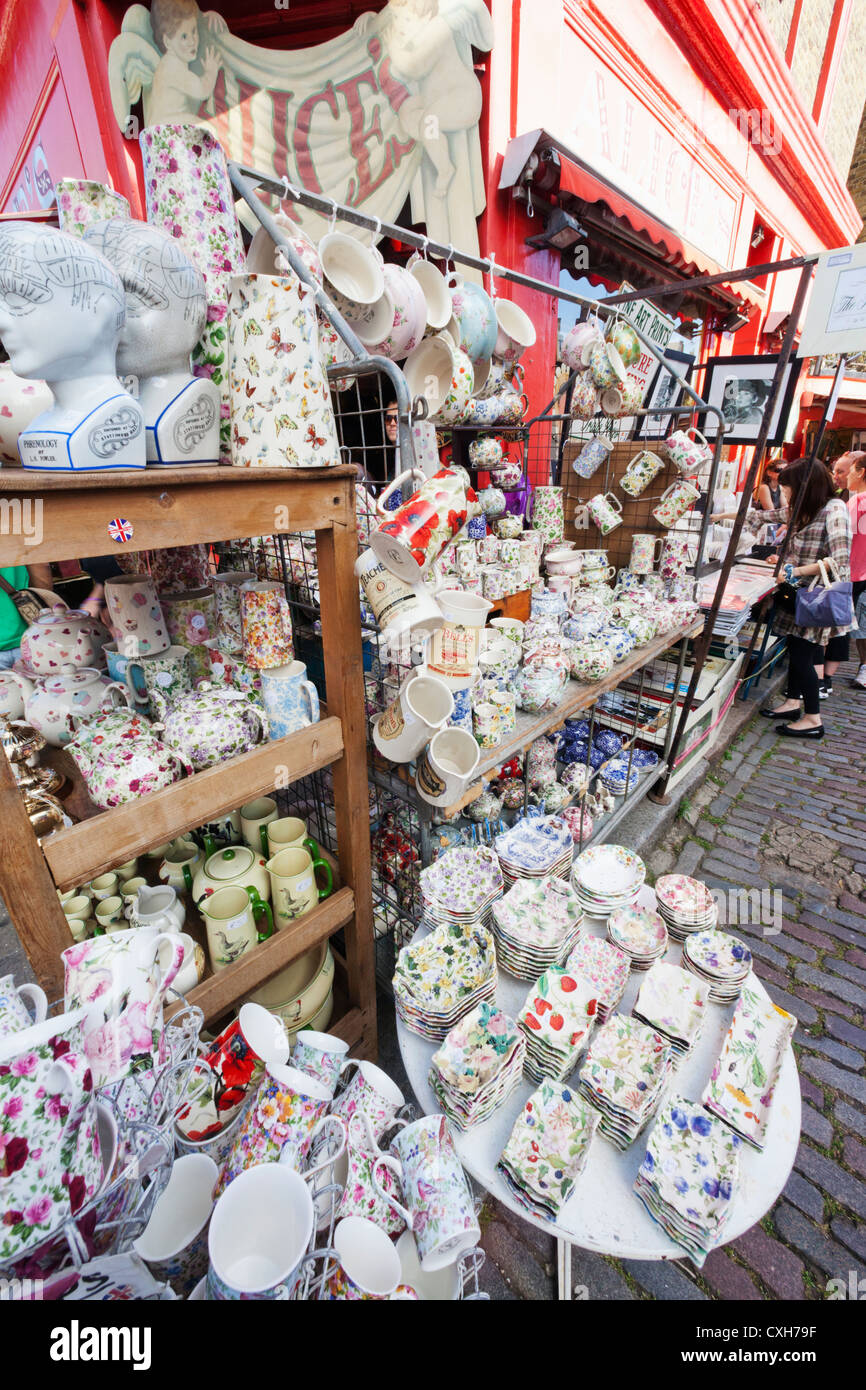 England, London, Notting Hill, Portobello Road, Antique Shop Display ...
