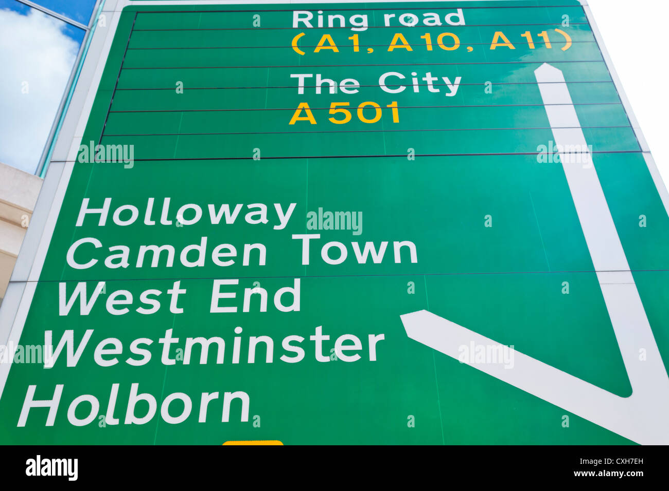 England, London, Road Sign Stock Photo - Alamy