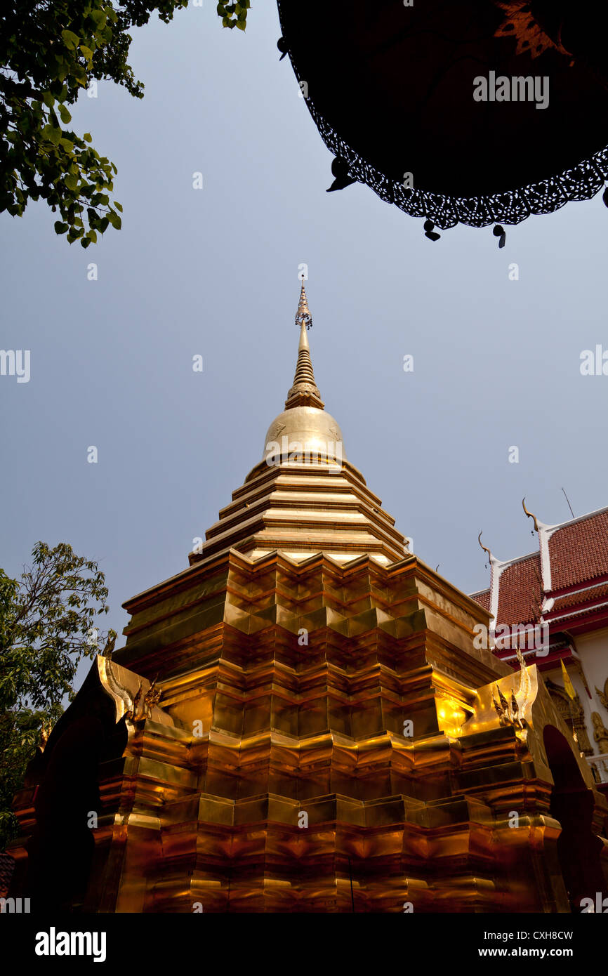 Gold plated chedi hi-res stock photography and images - Alamy