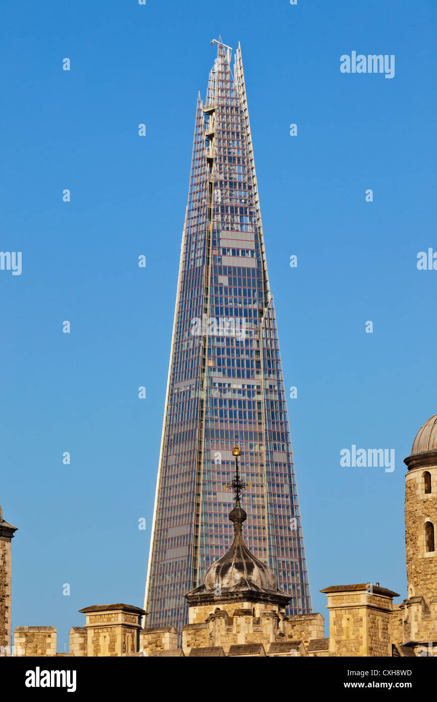England, London, The Tower of London and The Shard Stock Photo - Alamy
