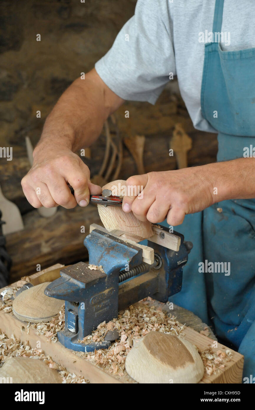 Wood working craftsman at work Stock Photo - Alamy