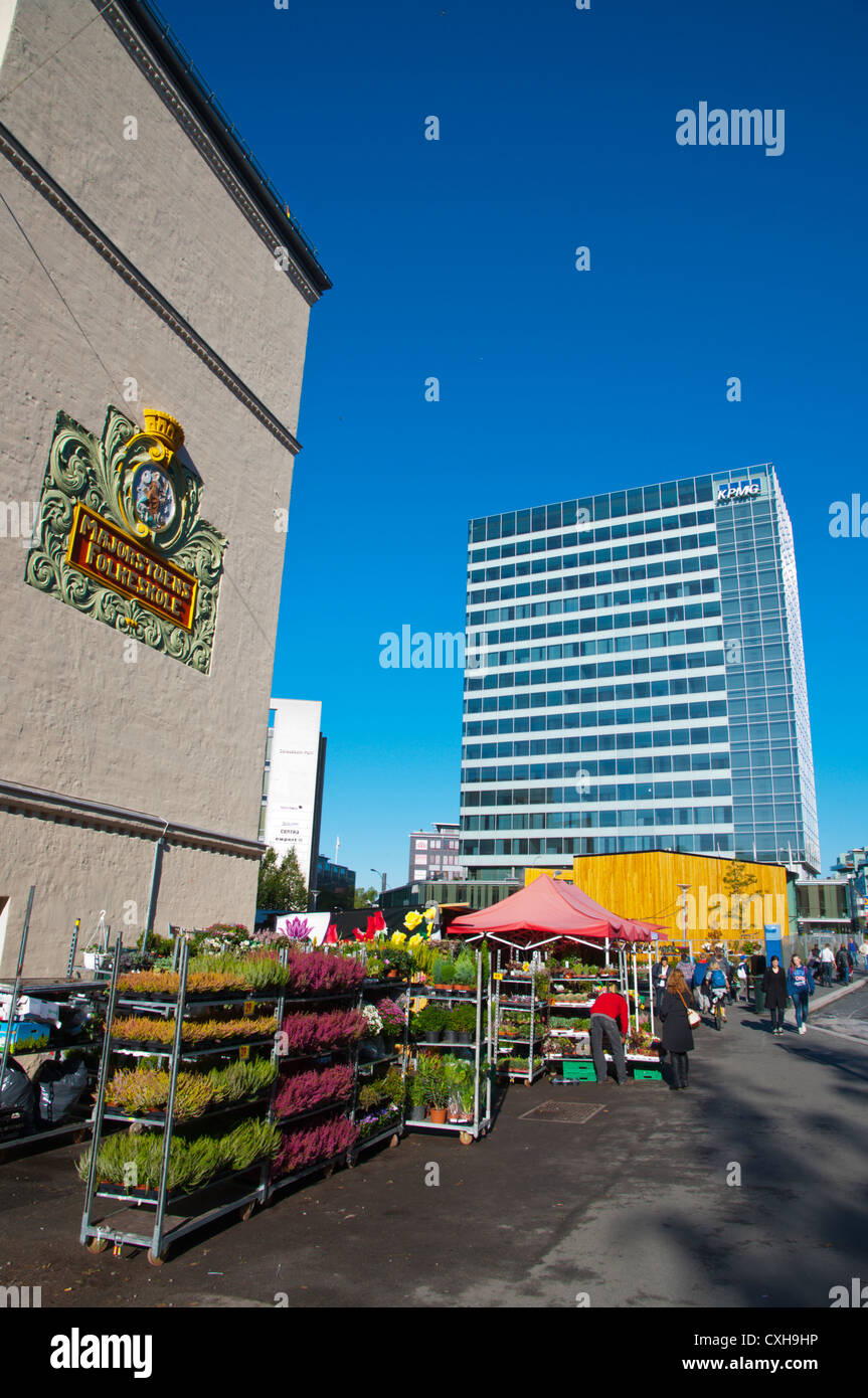 Flower stall Majorstuen district Oslo Norway Europe Stock Photo - Alamy