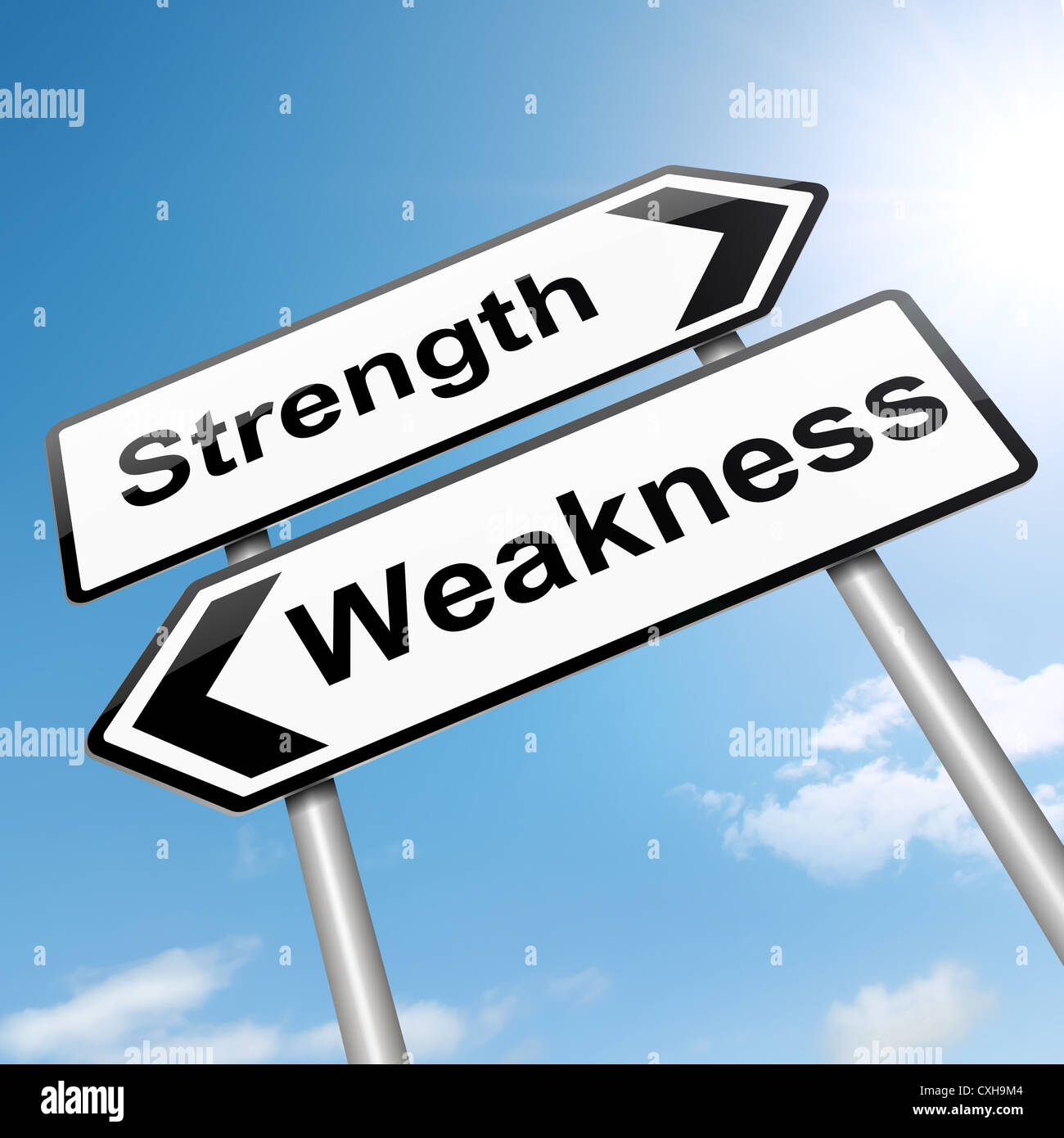 Strength or weakness Stock Photo - Alamy