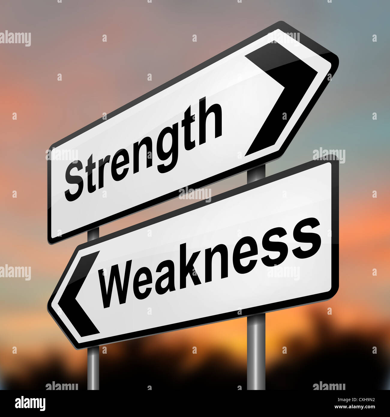 Strength or weakness Stock Photo - Alamy