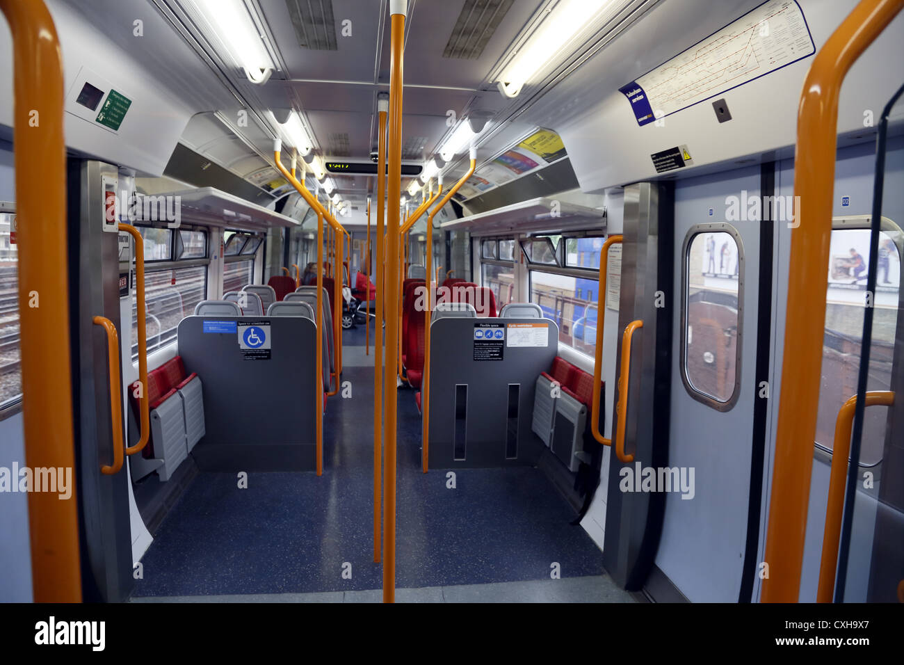 Interior of South West Train carriage Stock Photo - Alamy