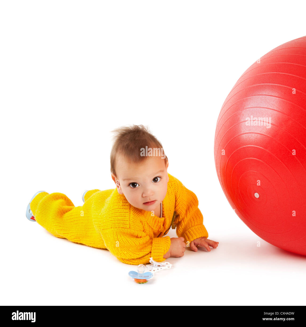 baby with ball Stock Photo - Alamy