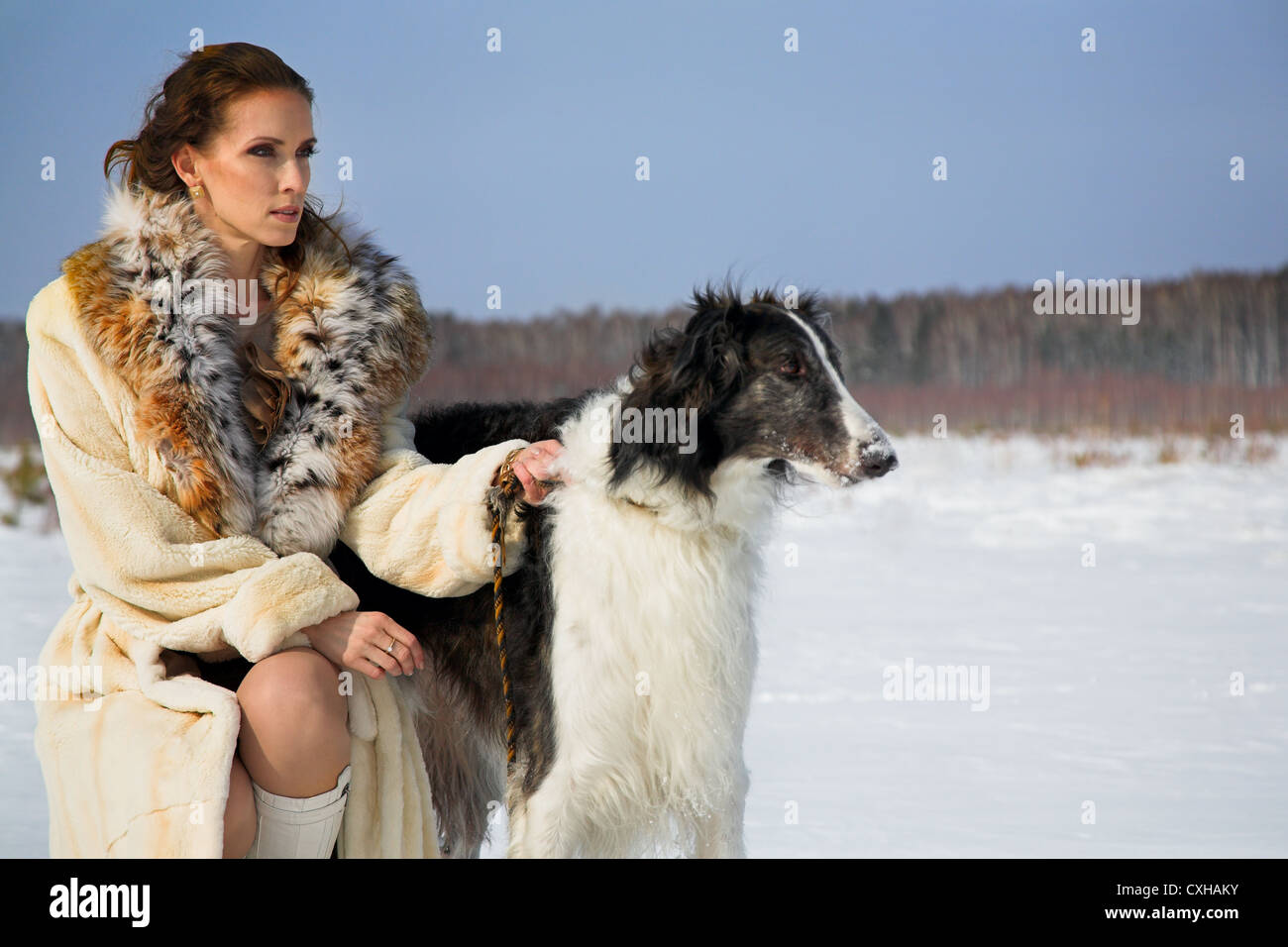 woman with gog Stock Photo - Alamy