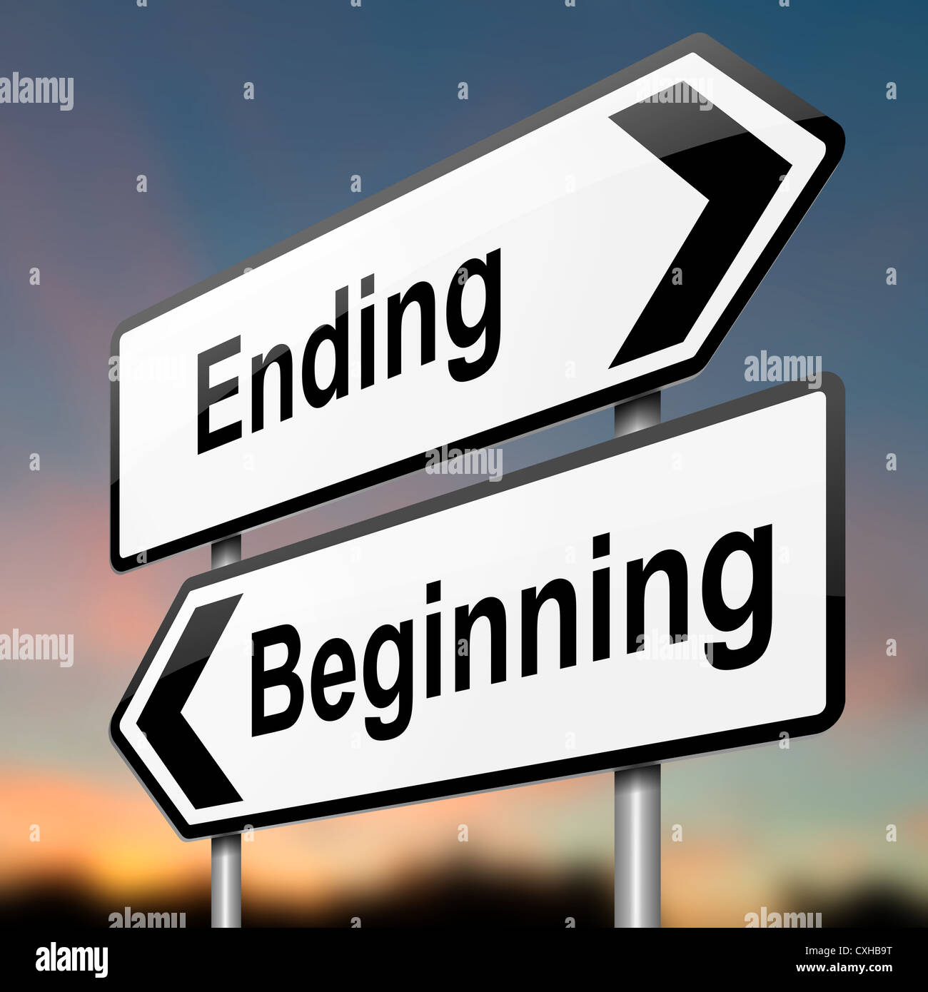 End or begin Stock Photo - Alamy