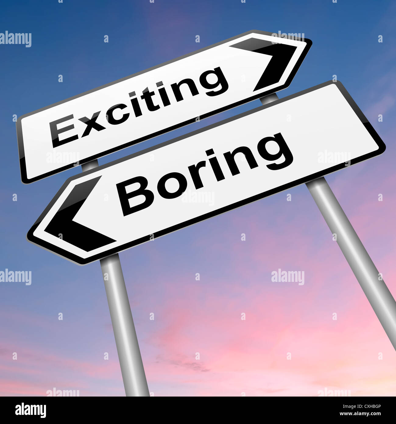 Exciting boring hi-res stock photography and images - Alamy