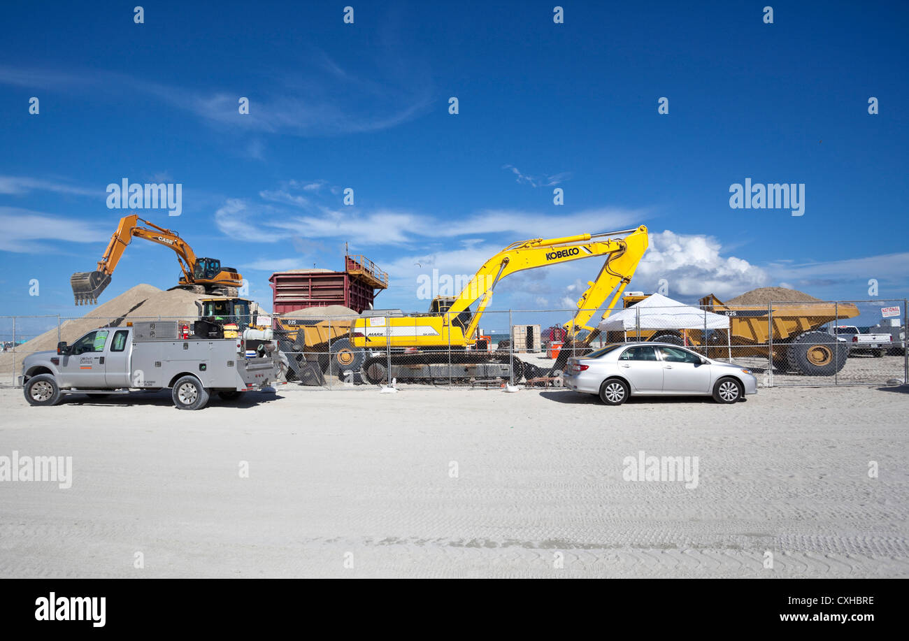 Construction site, Miami Beach, Florida, USA Stock Photo - Alamy