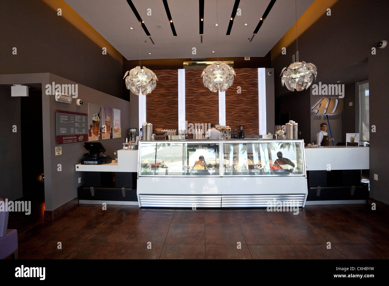 Gelato, ice cream parlour, Miami Beach, Florida, USA Stock Photo - Alamy