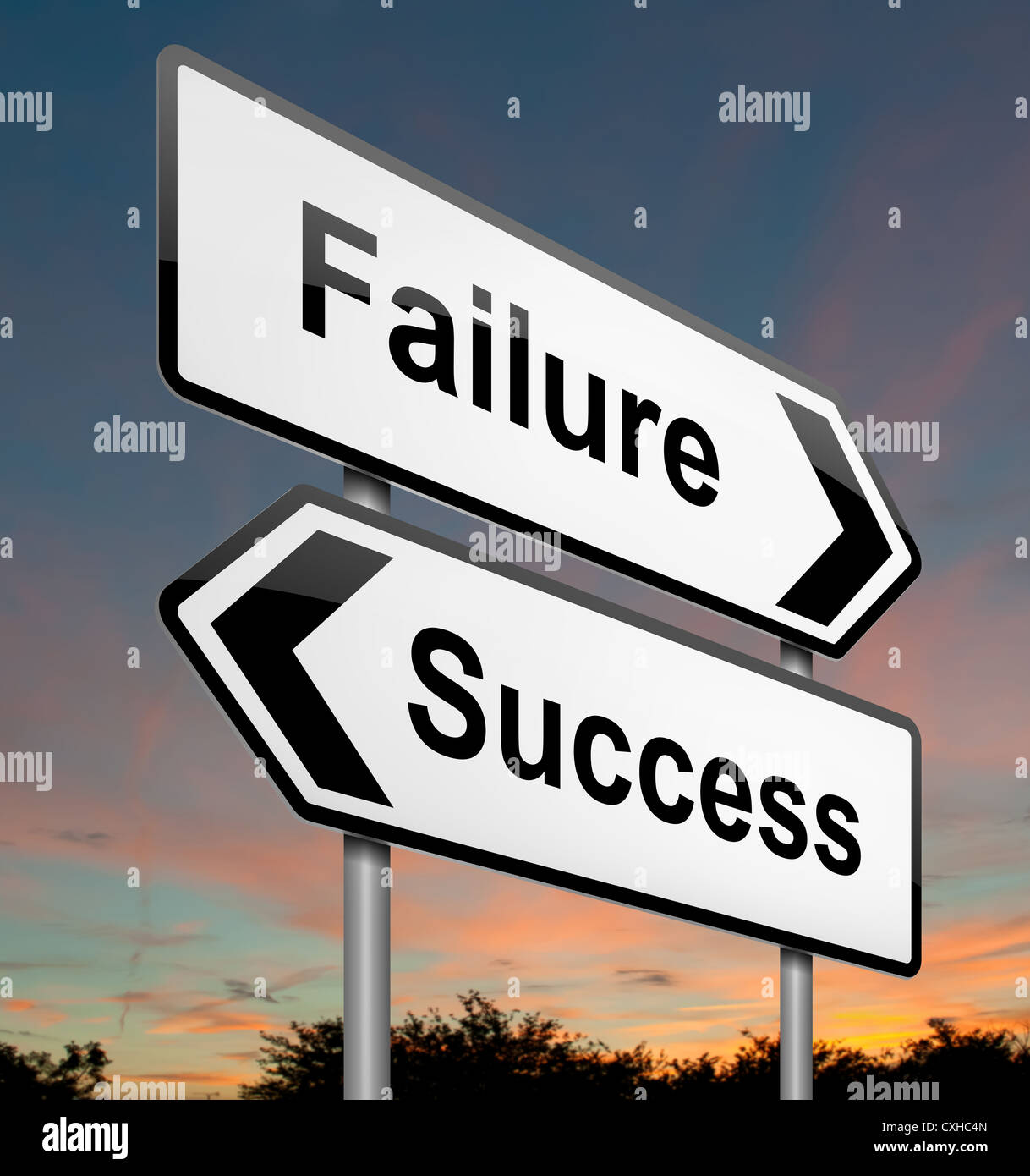 Failure or success Stock Photo - Alamy