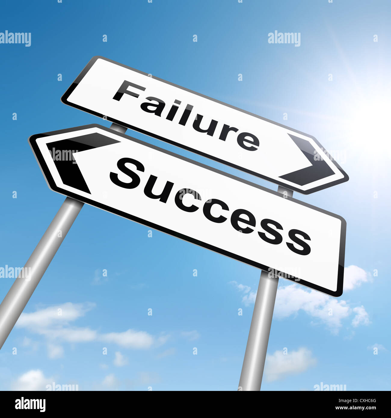 Failure or success Stock Photo - Alamy