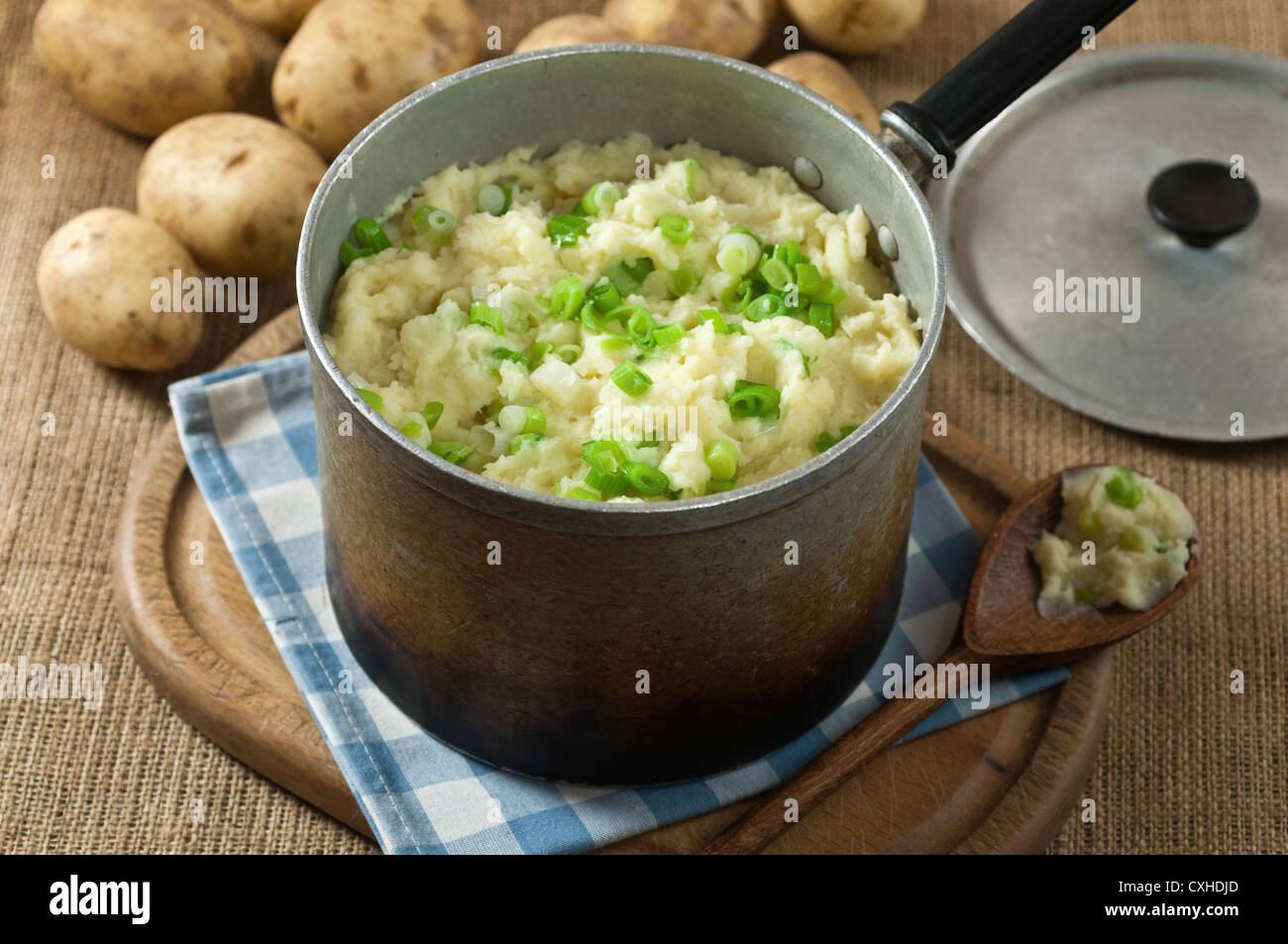 Champ potatoes Irish potato dish Stock Photo - Alamy