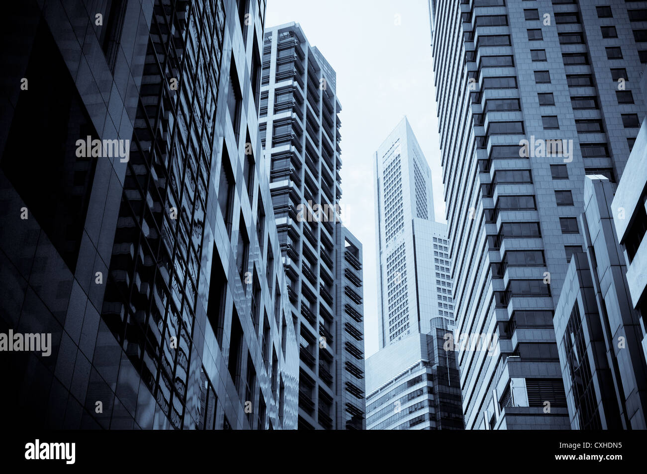 skyscrapers, typical urban cityscape Stock Photo - Alamy