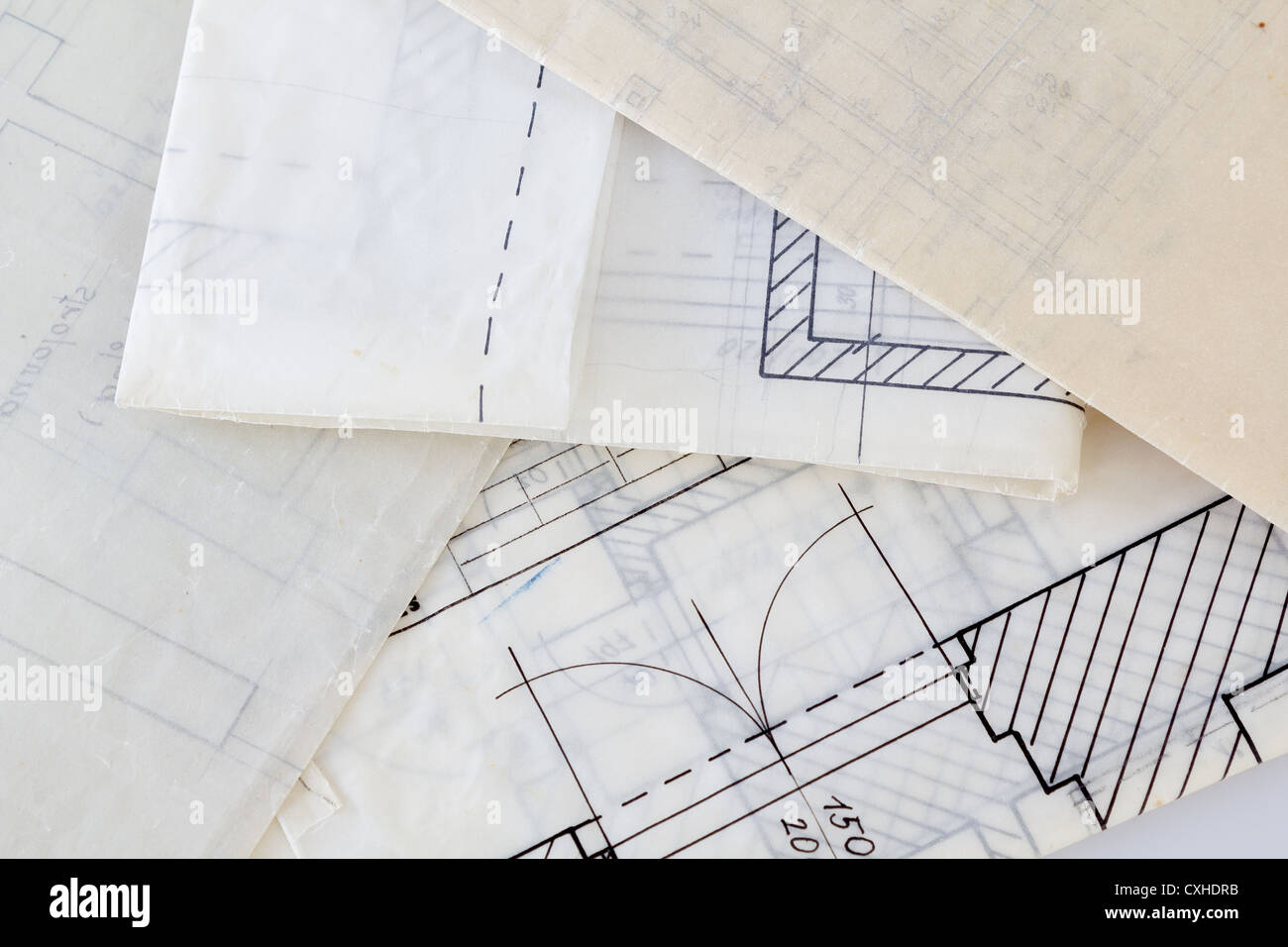 Tracing Paper Plans Building Plan Kitchen, Tracing Paper, 1951