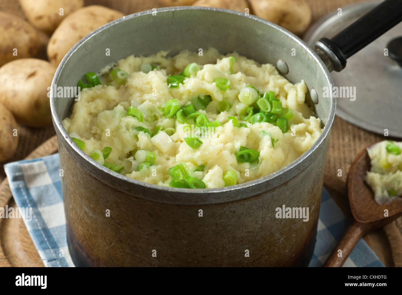 Champ potatoes Irish potato dish Stock Photo - Alamy