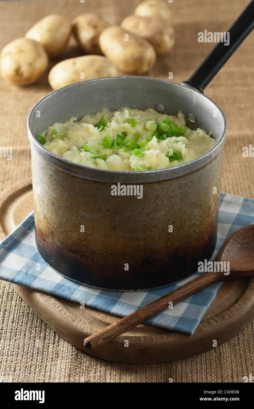 Champ potatoes Irish potato dish Stock Photo - Alamy