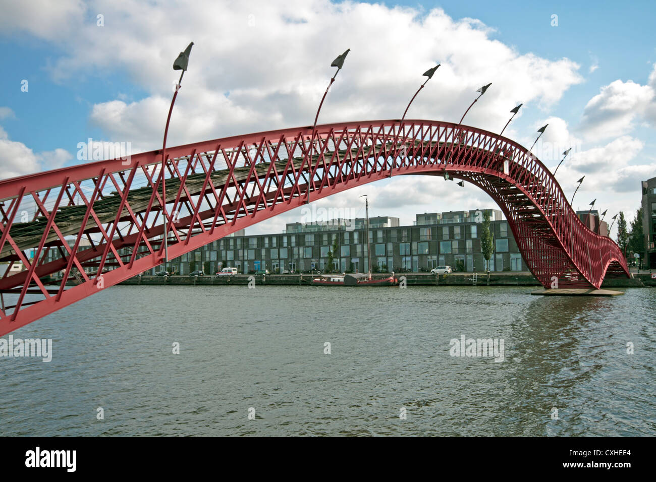 Python bridge in Amsterdam the Netherlands Stock Photo - Alamy