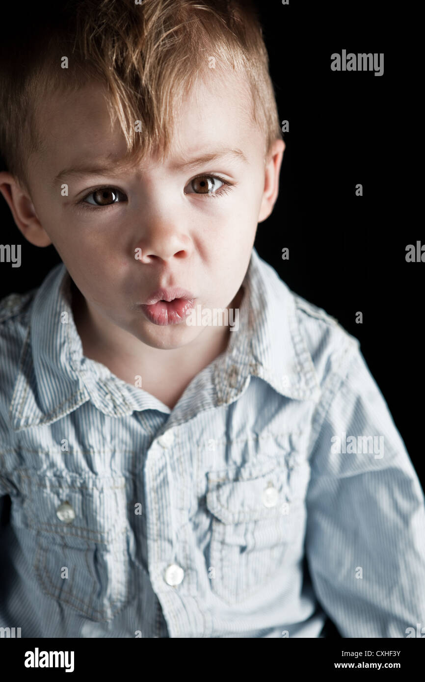 Pouting toddler boy hi-res stock photography and images - Alamy