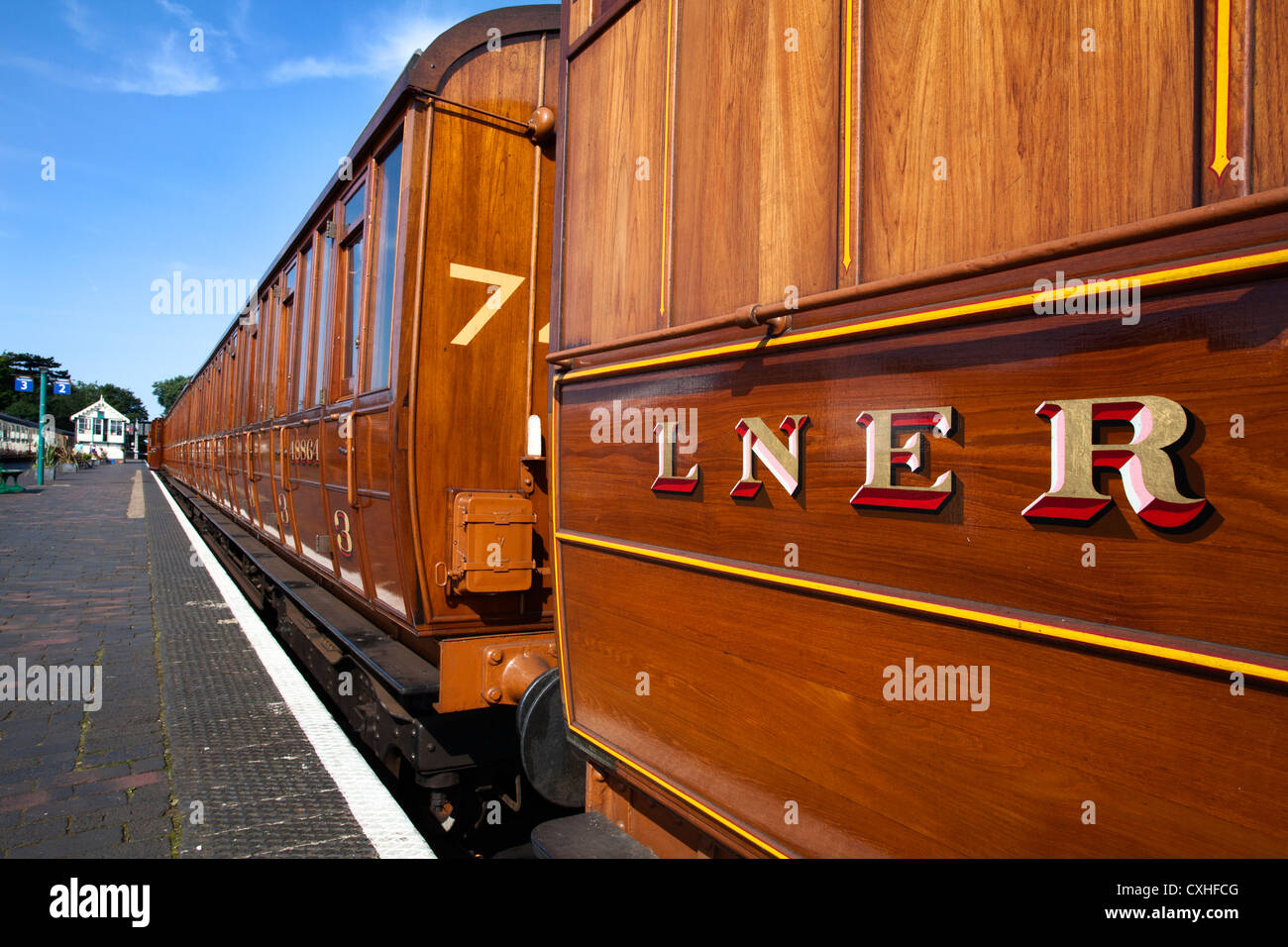 Vintage LNER Rolling Stock on the Poppy Line North Norfolk Railway at ...