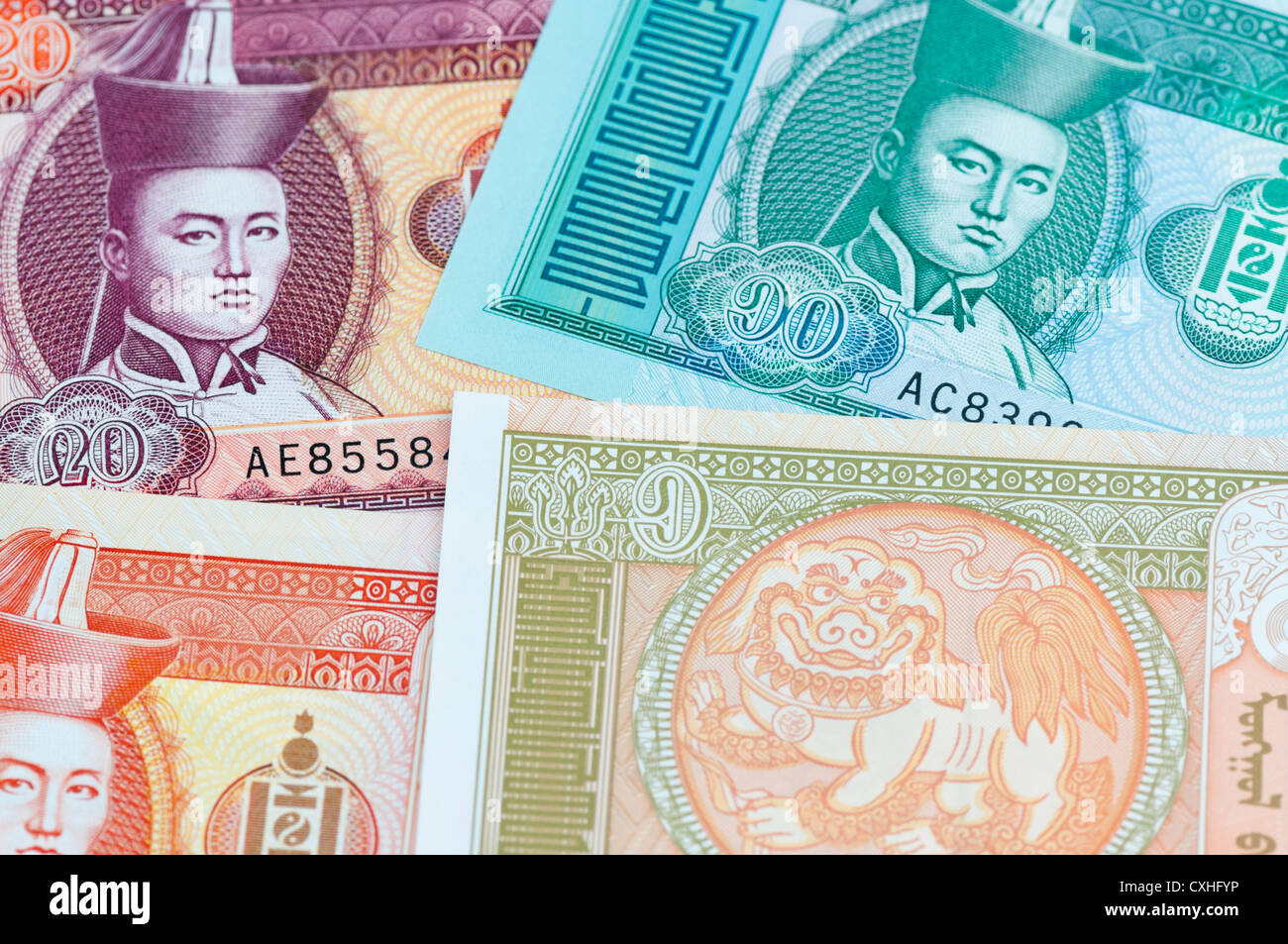 Mongolian banknotes hi-res stock photography and images - Alamy