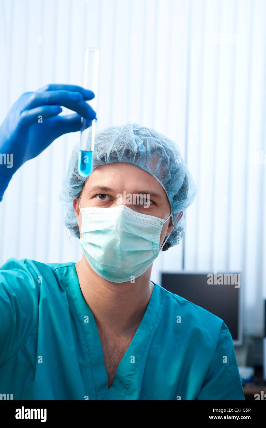 Doctor look glass water hi-res stock photography and images - Alamy