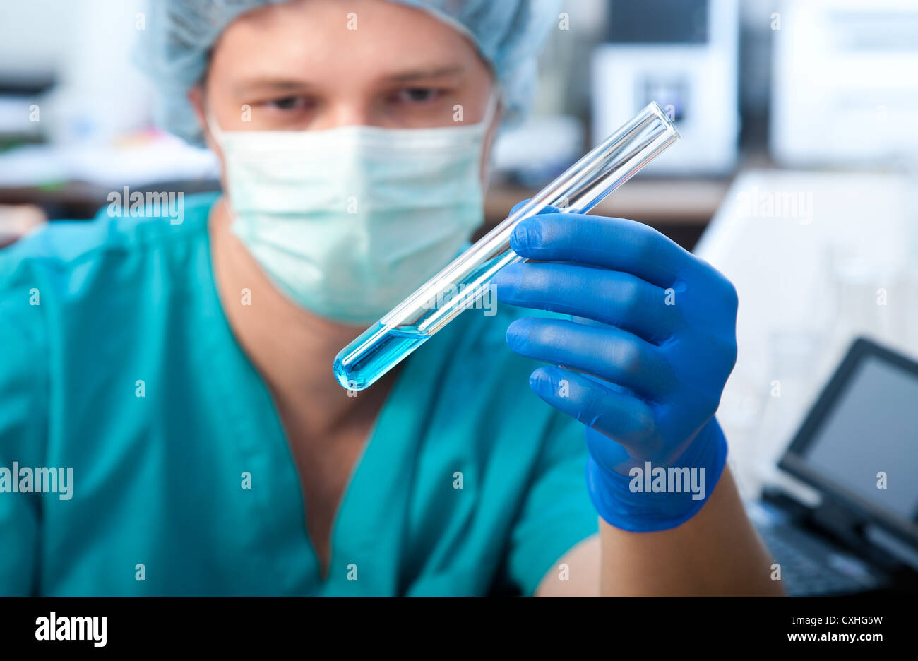 Doctor look glass water hi-res stock photography and images - Alamy