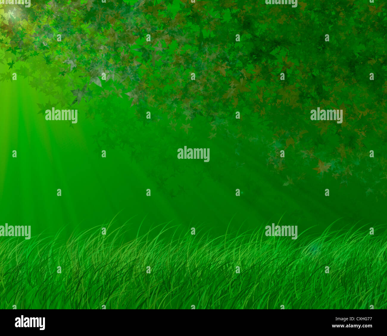 green spring background Stock Photo - Alamy