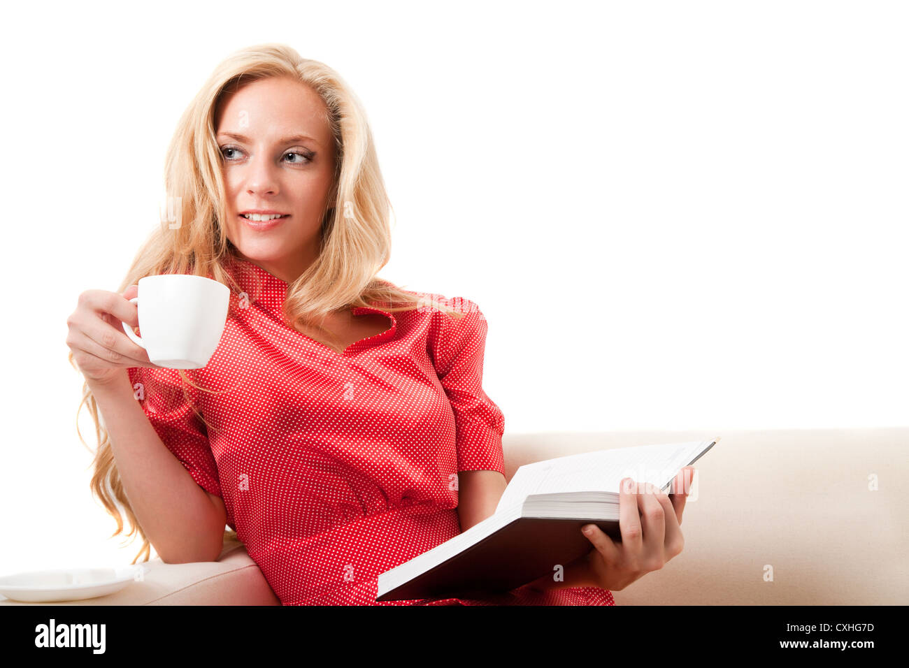 woman reading book Stock Photo - Alamy