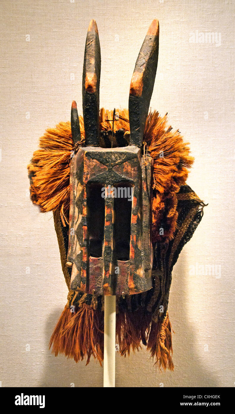 Mask Antelope Walu 19th century Mali Dogon peoples Wood pigment 50 cm ...